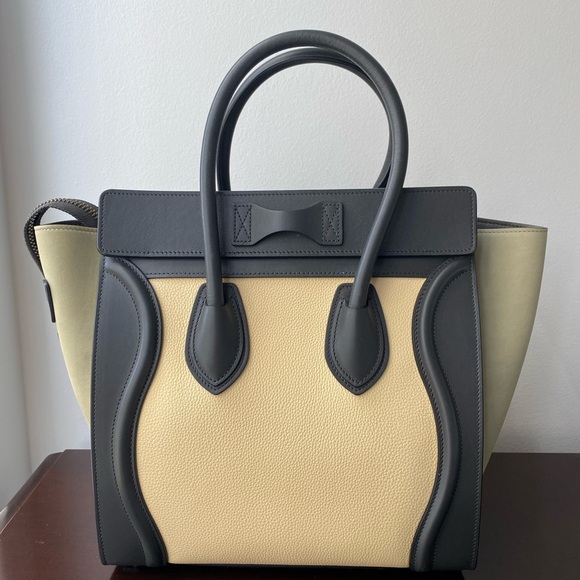 Celine | Bags | Brand New With Tags Celine Micro Tricolour Luggage Tote ...
